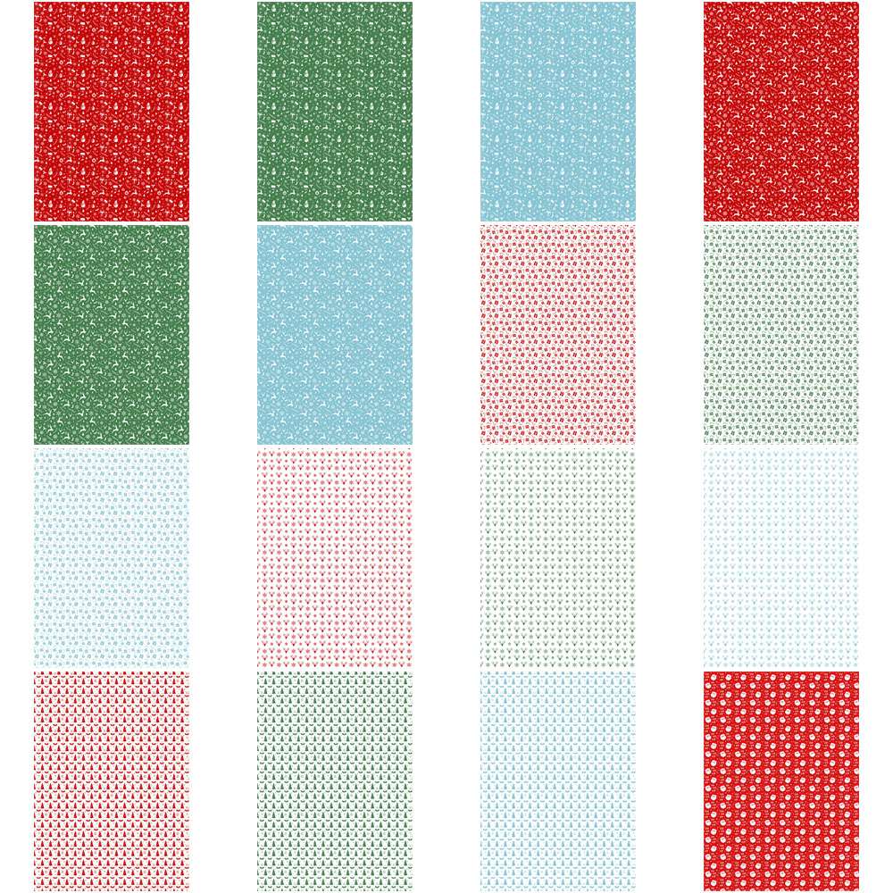 Christmas Icons Backing Papers Download - Carnation Crafts