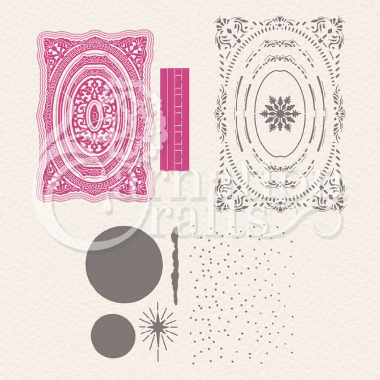 Carnation Crafts Gilded Frame Die & Stencil Set - Carnation Crafts