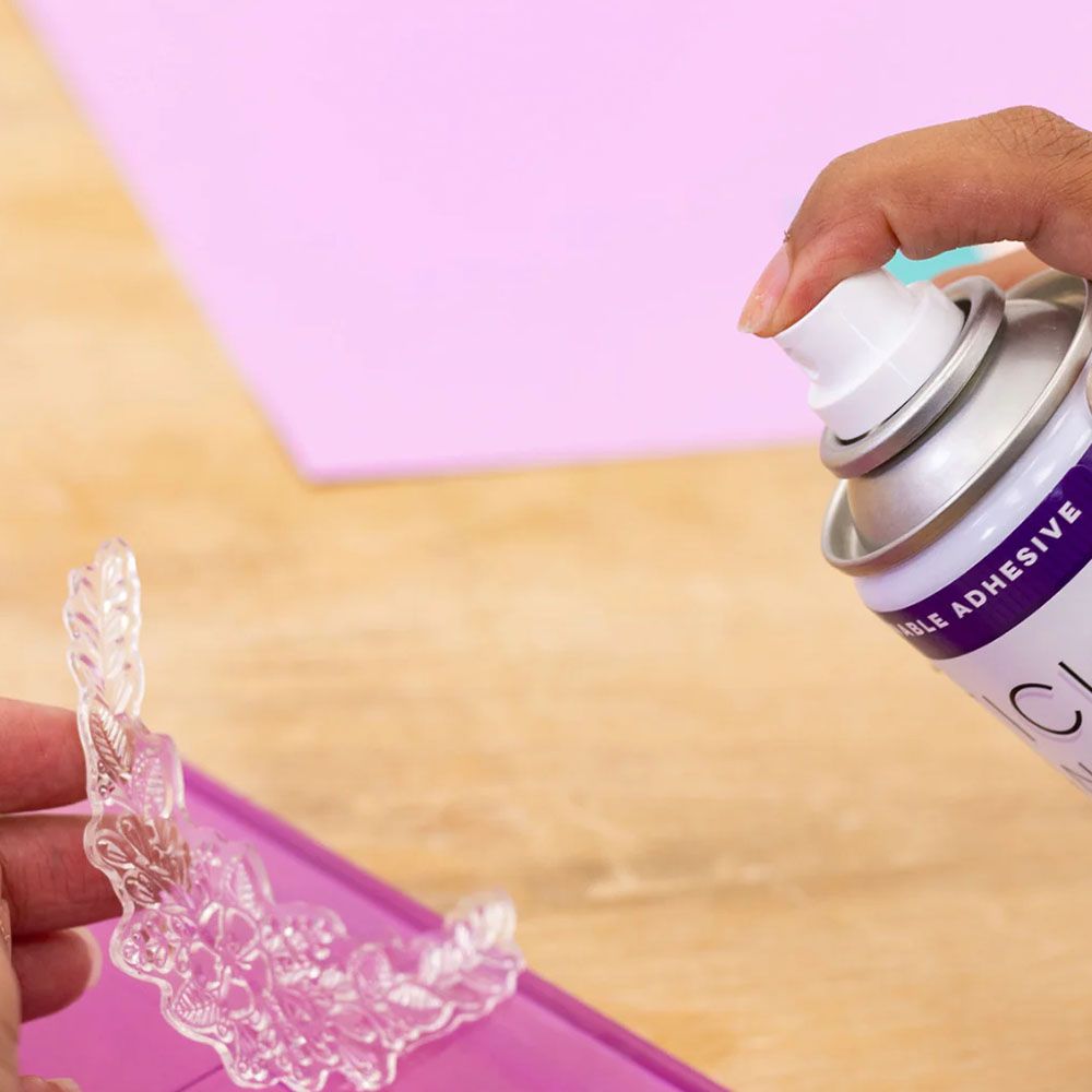 Crafters Companion Stick & Spray Craft Adhesive (Purple Lid)