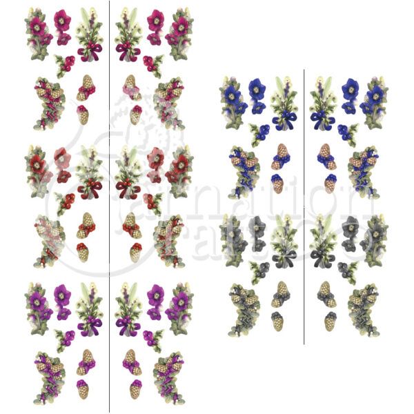 Clean & Simple Christmas Notelets Vignette Downloads - Carnation Crafts