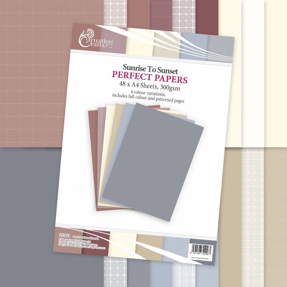 Carnation Crafts Sunrise to Sunset Perfect Papers - Carnation Crafts