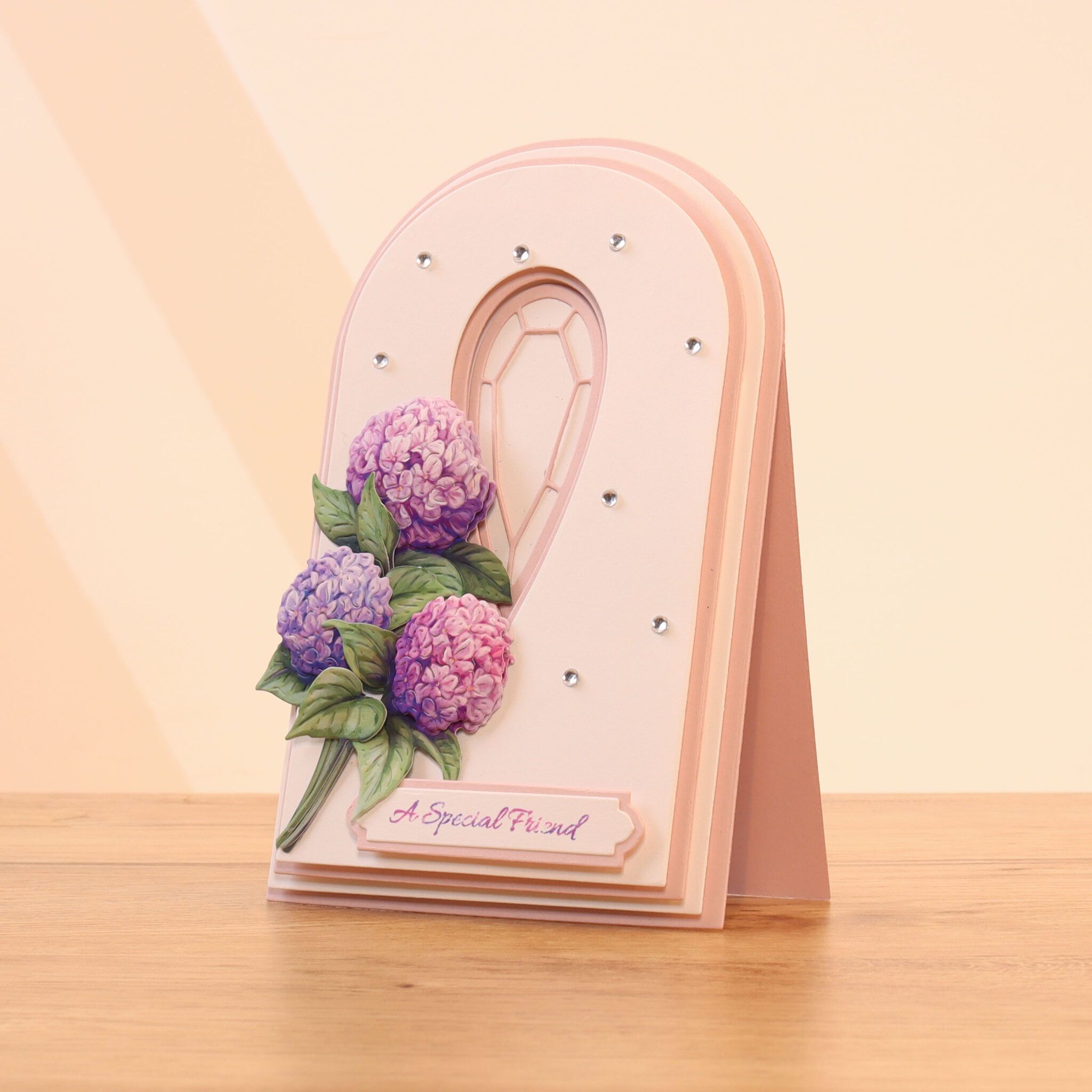 Clean & Simple Heartfelt Hydrangeas Cardmaking Kit - Carnation Crafts
