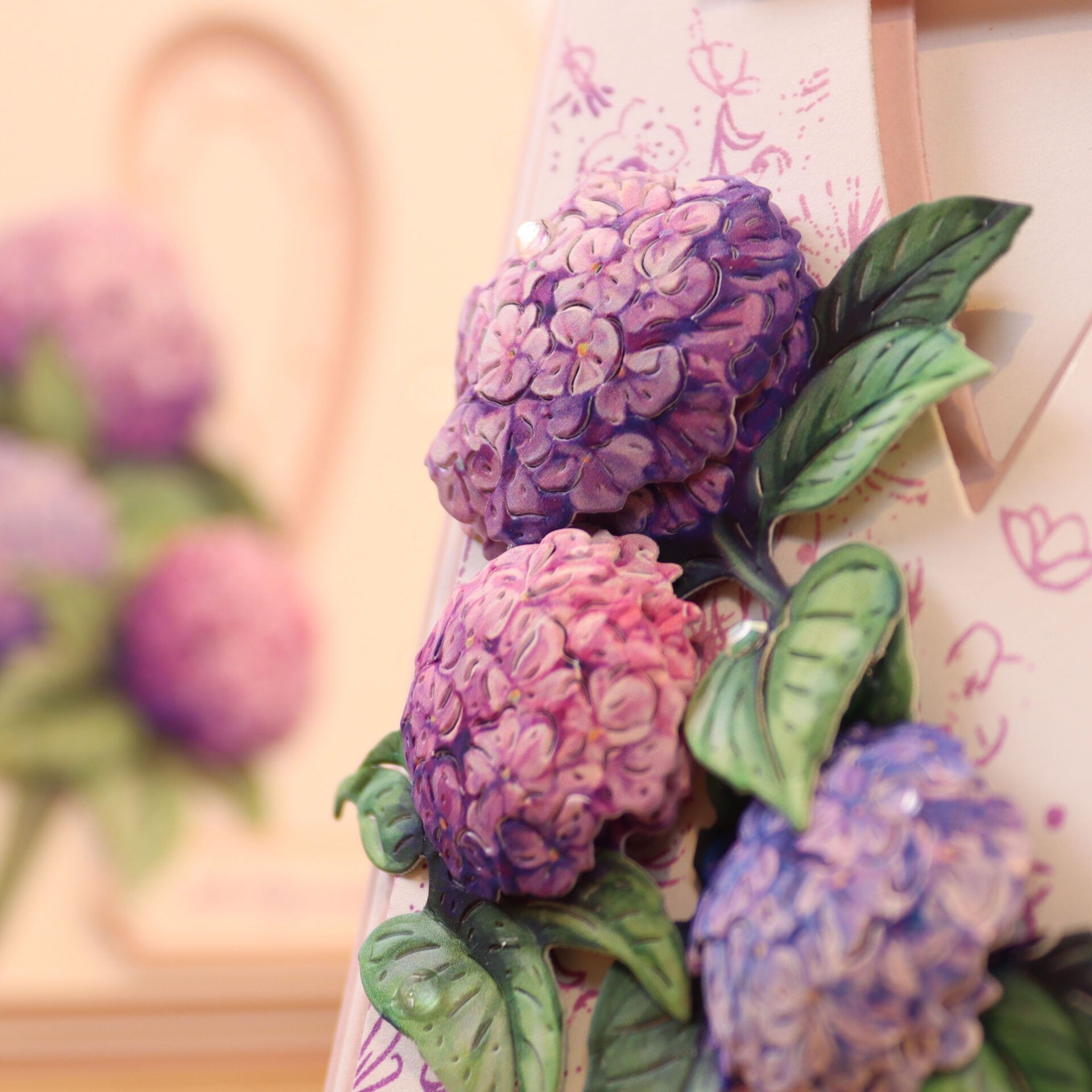 Clean & Simple Heartfelt Hydrangeas Cardmaking Kit - Carnation Crafts