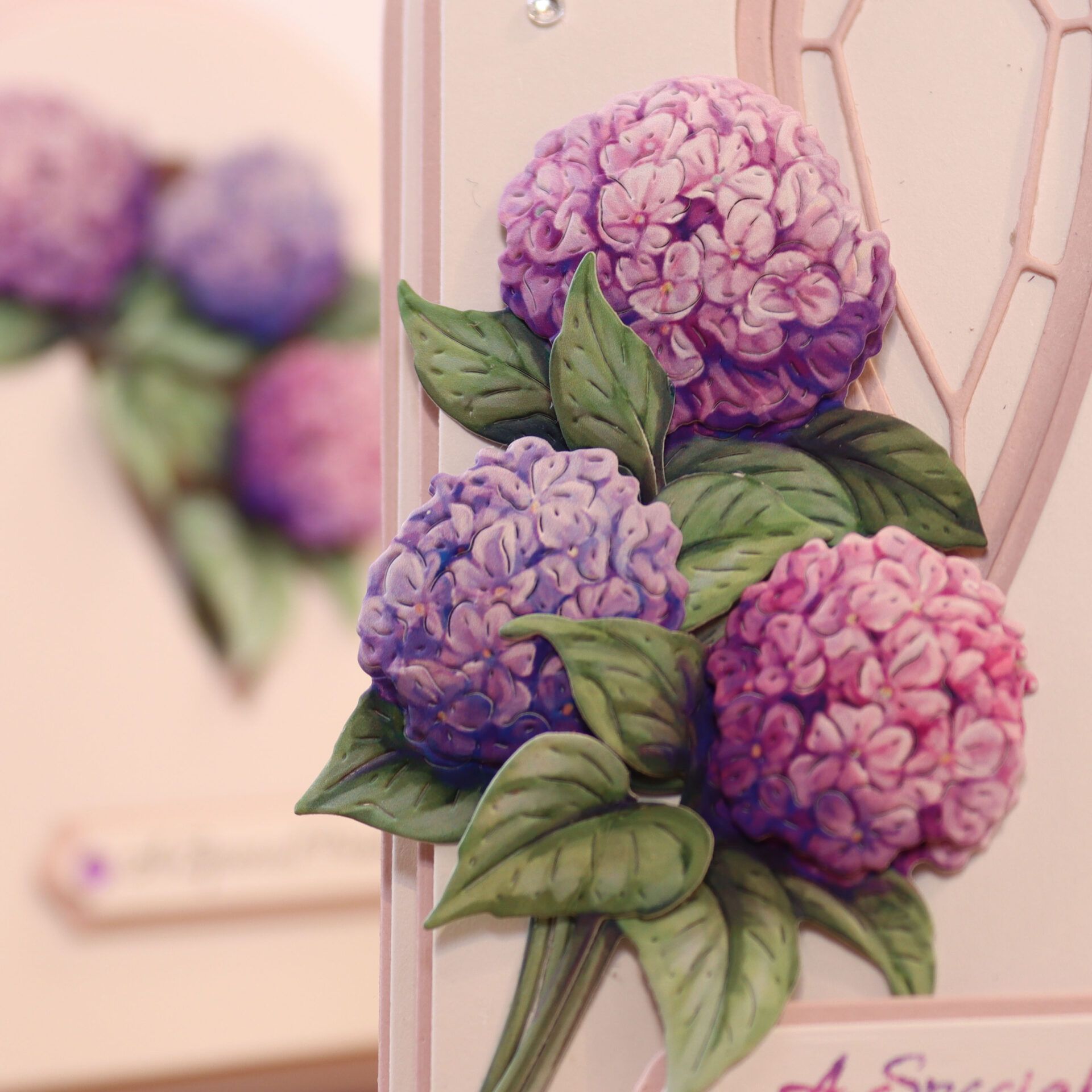 Clean & Simple Heartfelt Hydrangeas Cardmaking Kit - Carnation Crafts