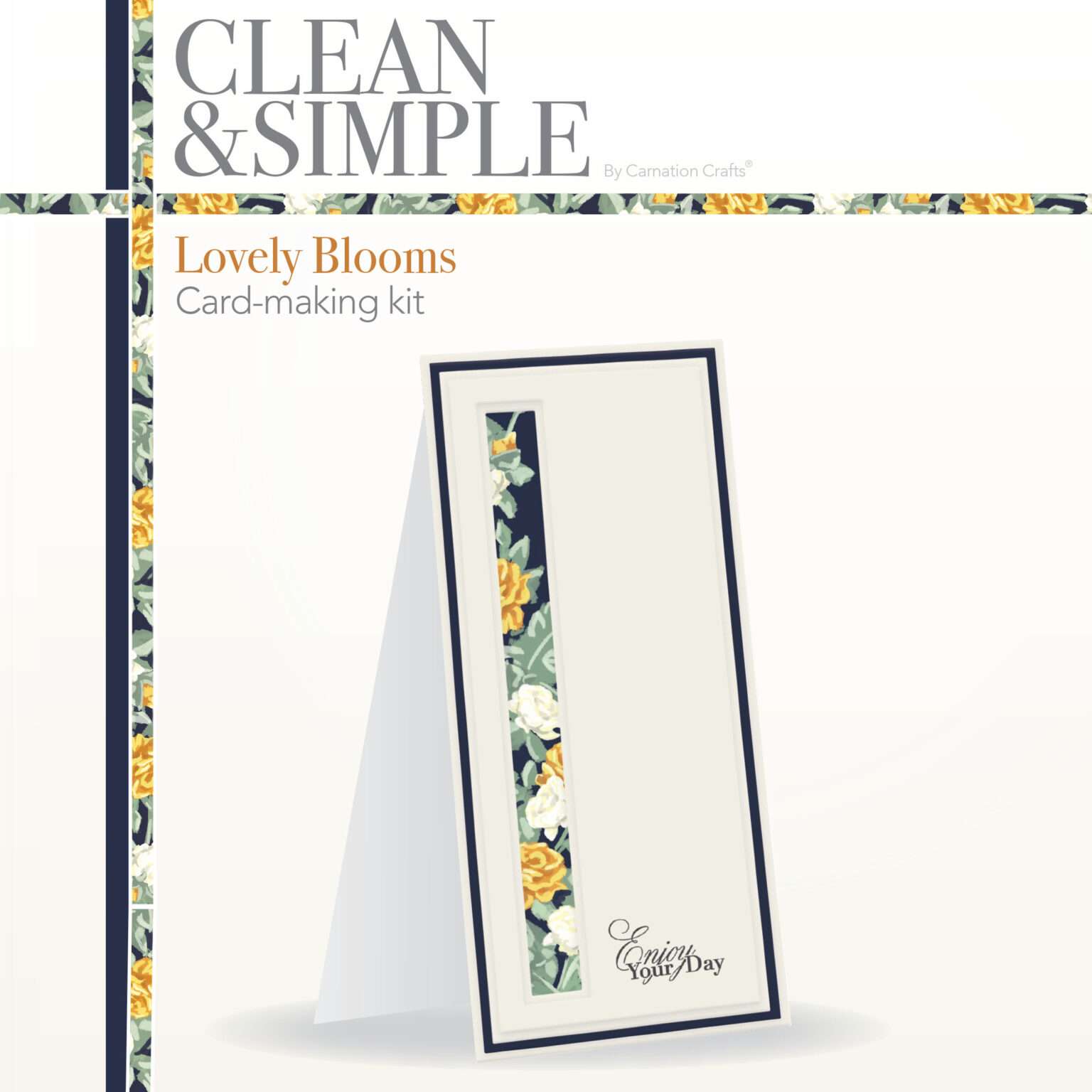 Clean & Simple Lovely Blooms Cardmaking Kit - Carnation Crafts