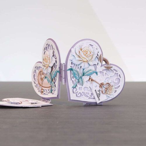 Carnation Crafts Heart Locket Card Shape Die Set - Carnation Crafts