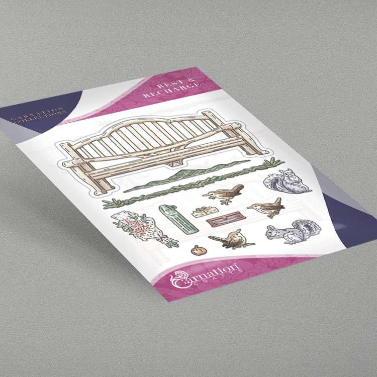 Carnation Crafts Rest & Recharge Die Set - Carnation Crafts