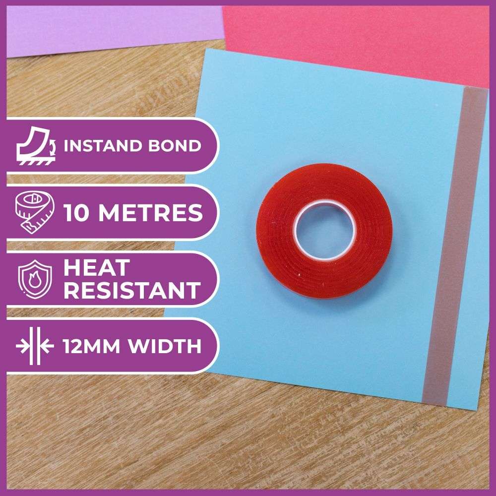 Crafters Companion Red Liner Double-Sided Craft Tape (12mm)