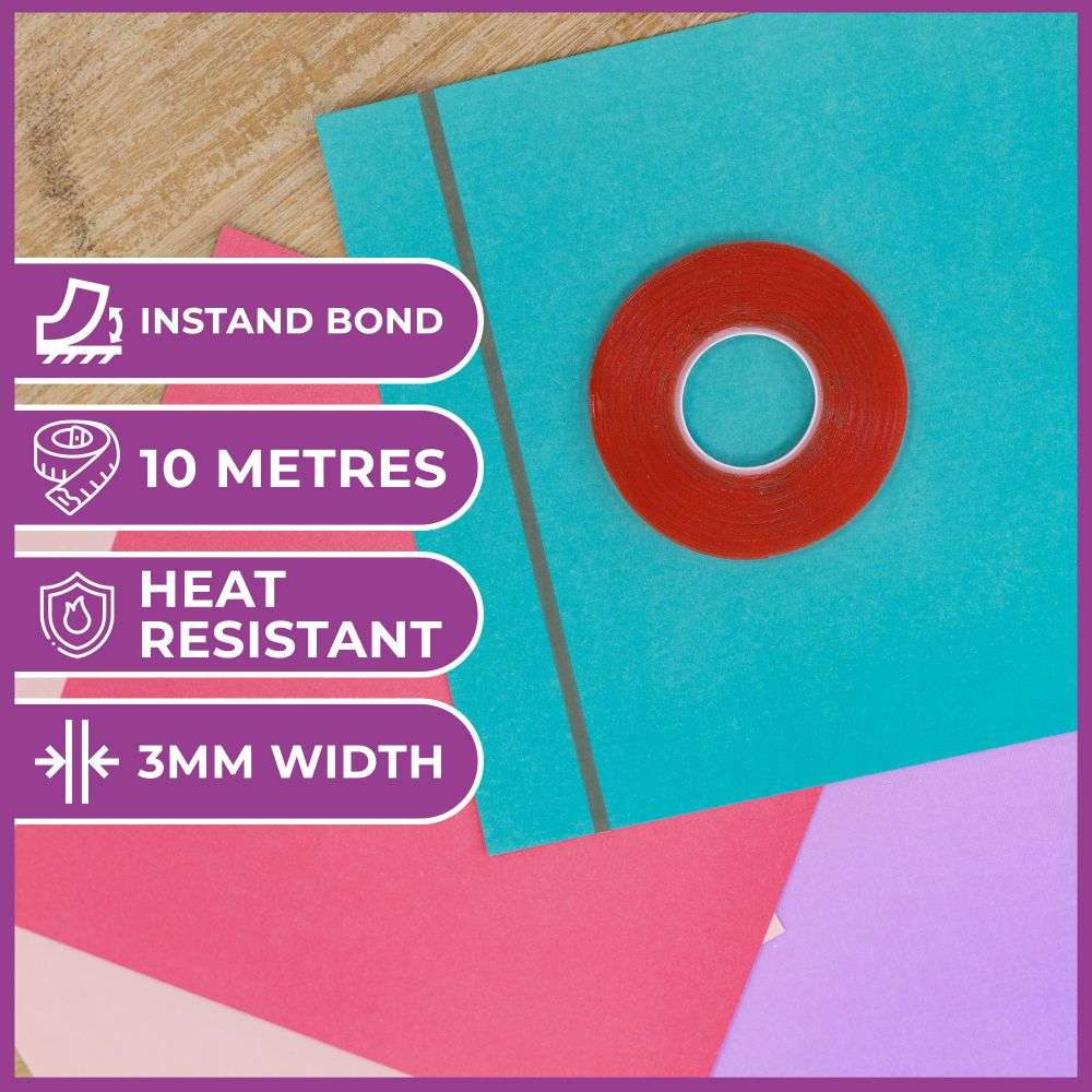 Crafters Companion Red Liner Double-Sided Craft Tape (3mm)