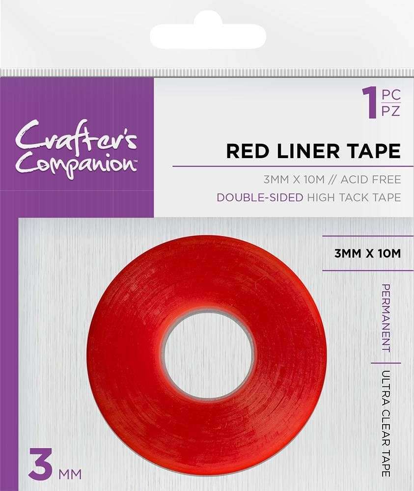 Crafters Companion Red Liner Double-Sided Craft Tape (3mm)